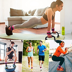 Sportneer Adjustable Ankle Weights+Handheld EVA Foam Roller Massage Stick