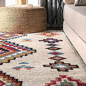 nuLOOM Anna Moroccan Tassel Area Rug, 5' x 8', Multi