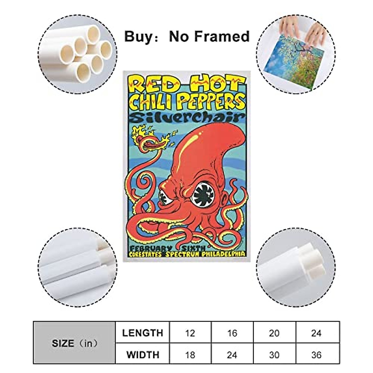 Red Hot Chili Peppers Poster Canvas Poster Bedroom Decoration Landscape Office Valentine's Birthday Gift Unframe-style-112x18inch(30x45cm)