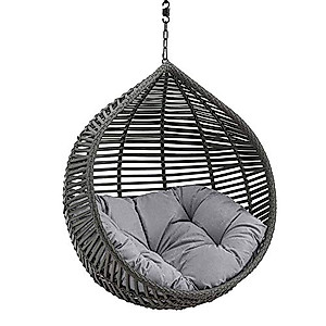 Modway EEI-3637-GRY-GRY Garner Teardrop Outdoor Patio Swing Chair Without Stand, Gray Gray, 28.5 x 41 x 125.5