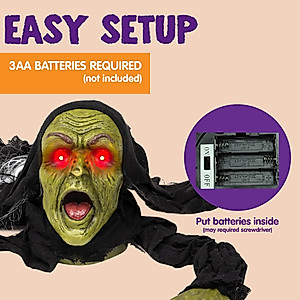 JOYIN Halloween Décor Groundbreaker Zombie with Sound and Flashing Eyes for Halloween Outdoor Indoor Yard Garden Decor