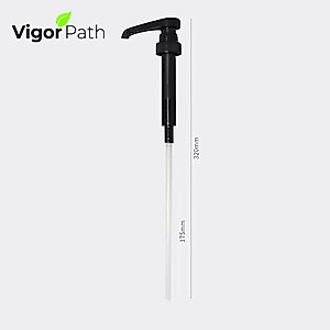 Black Coffee Syrup Pumps - Dispenser Pump for Syrup Bottles Coffee Flavoring Syrup Pump Fits 25.4 Oz/ 750ml Bottles - 2 pack