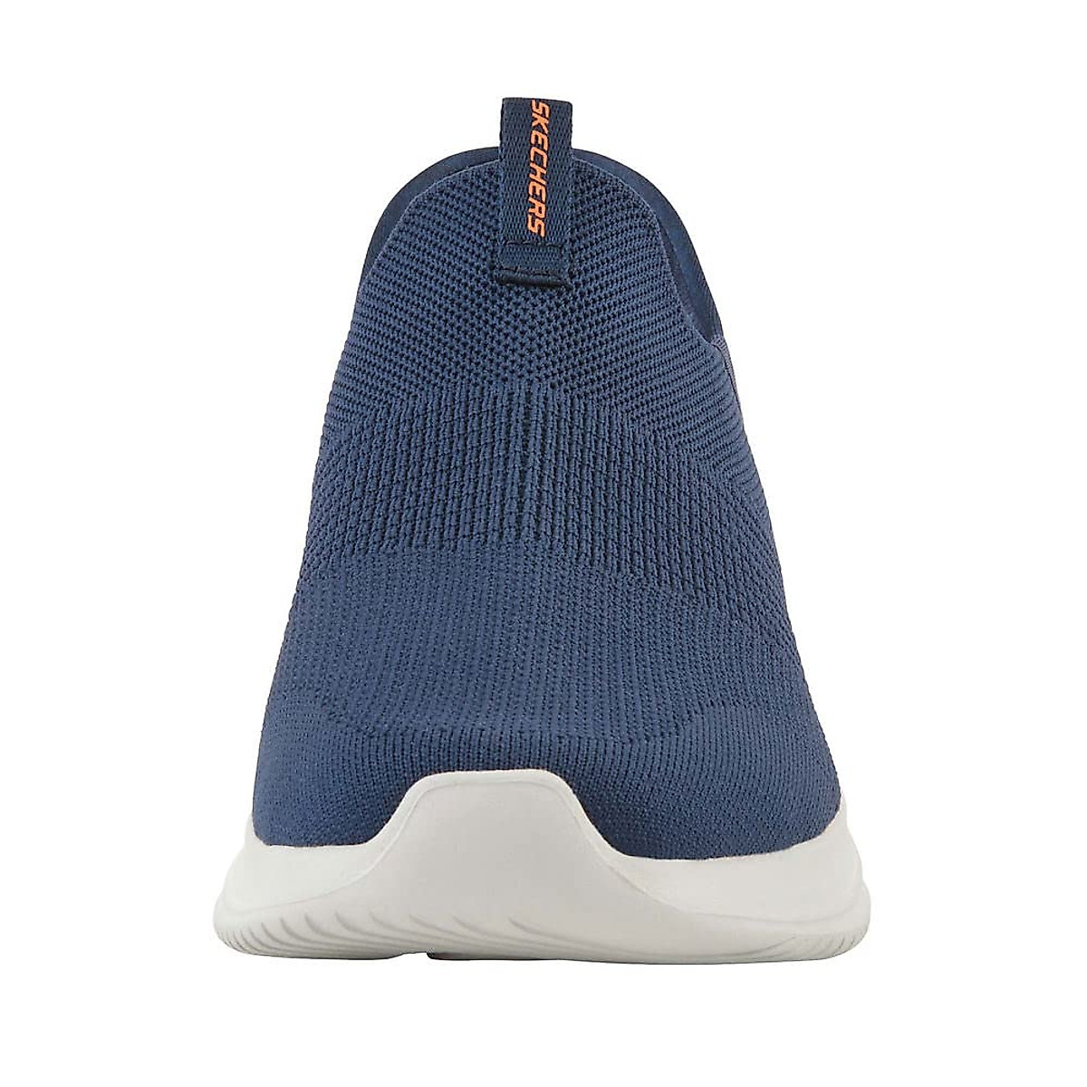 Skechers Men's Ultra Flex 3.0 Smooth Step Hands Free Slip-ins Sneaker, Navy Knit Trim, 8
