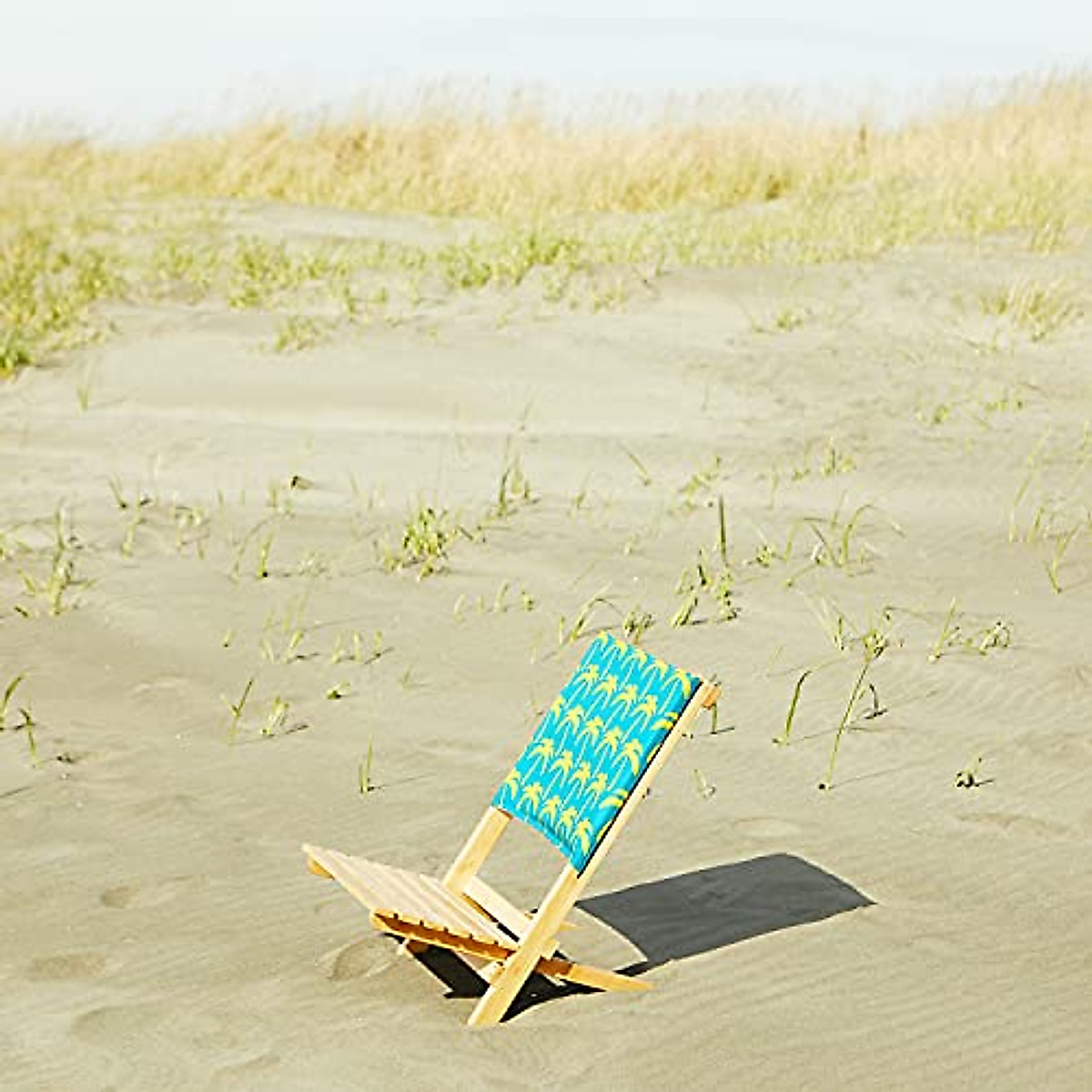 Duck Covers Bamboo Beach Chair, Real Teal Palm