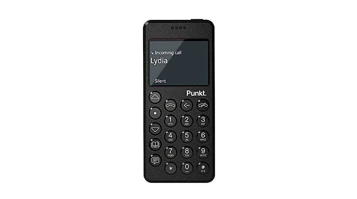 Punkt MP02 New Generation 4G LTE Minimalist Mobile Phone - Unlocked Black