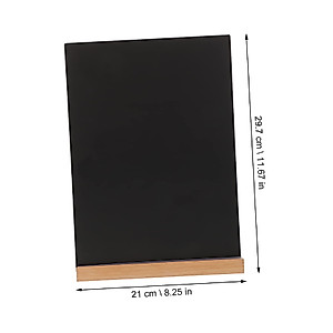 Operitacx Chalk Board Sign Board 1 Set Signature Card Tabletop Chalkboard Stand Tabletop Blackboard Pantry Labels Wedding Table Decor Mini Chalkboard Signs Erasable Small Desktop Acrylic