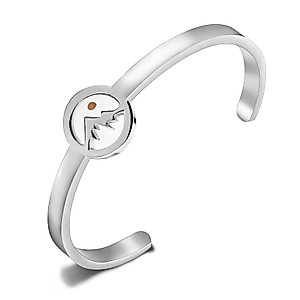 Matthew 17:20 Christian Gift Mustard Seed Jewelry Faith Can Move Mountains Bracelet (silver cuff)