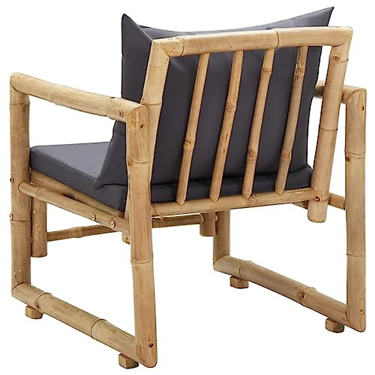 Patio Chairs with Cushions 2 pcs Bamboo Chairs Built for Outdoor Living Perfect Spot for Your Sunset