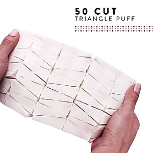 Artist's Choice Makeup Sponge Mini Applicator Wedges, Triangle Cosmetic Sponges For Foundation, Blush, Eye Shadow, Blending and Smoothing, Disposable, Latex Free, 100 Pack