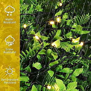 QUWIN Led Outdoor Christmas String Lights, 500 LED UL Certified 8 Lighting Modes, Indoor & Outside Waterproof Fairy Light for Christmas Tree, Patio, Holidays, Party (180 Ft Warm White)