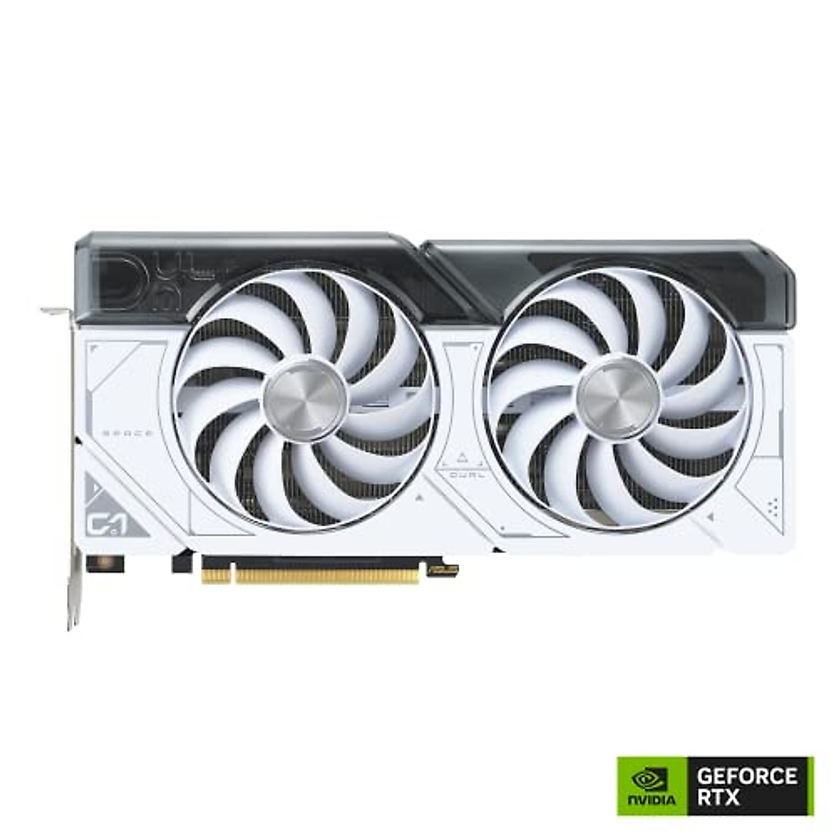 ASUS Dual GeForce RTX™ 4070 White OC Edition 12GB GDDR6X (PCIe 4.0, 12GB GDDR6X, DLSS 3, HDMI 2.1, DisplayPort 1.4a, 2.56-Slot Design, Axial-tech Fan Design, 0dB Technology, and More)