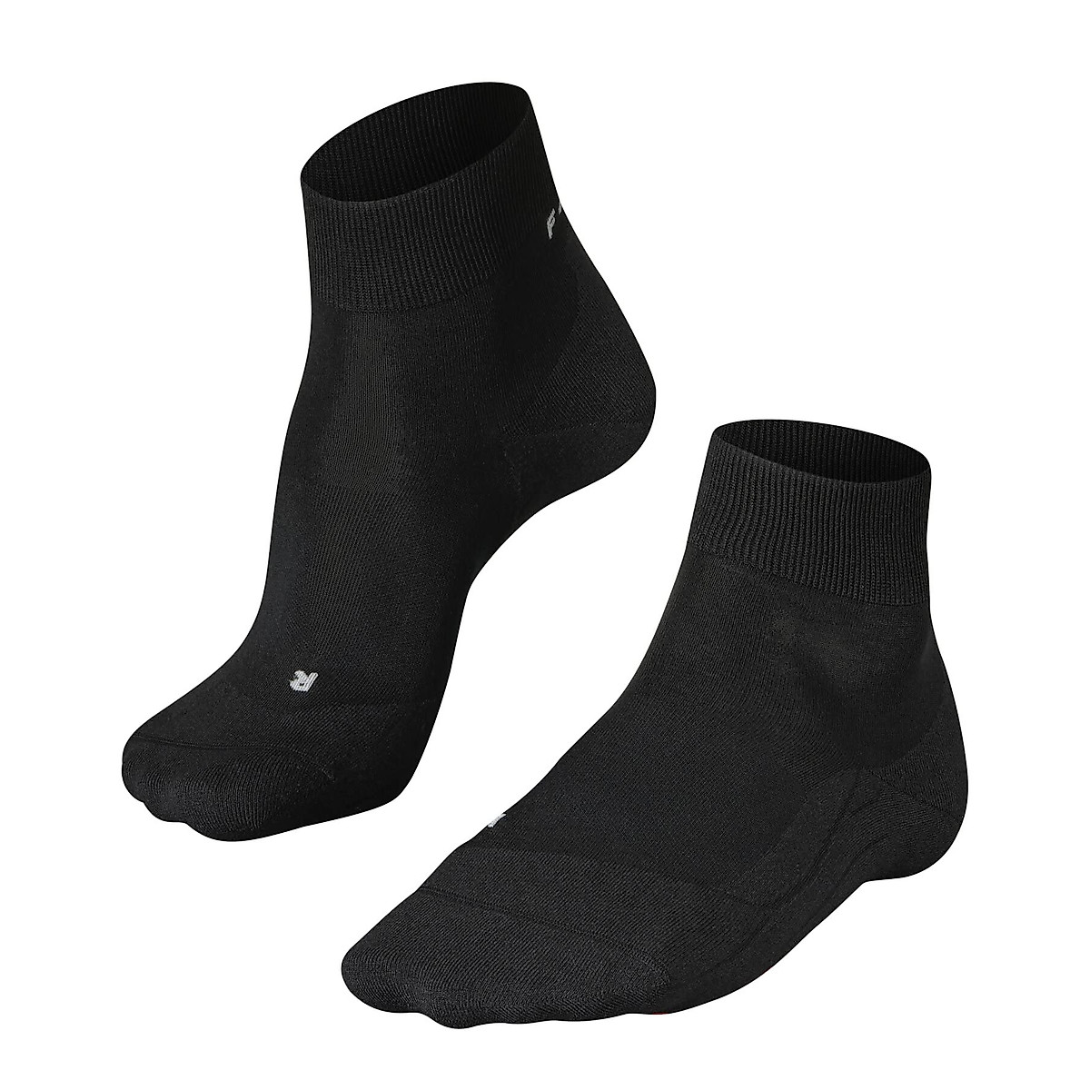 FALKE Mens RU4 Light Short Running Socks, Breathable Moisture Wicking Anti-Blister, Low Cut Athletic Ankle Sock, Black (Black-Mix 3010), US 10.5-11.5 (EU 44-45 Ι UK 9.5-10.5), 1 Pair,16760