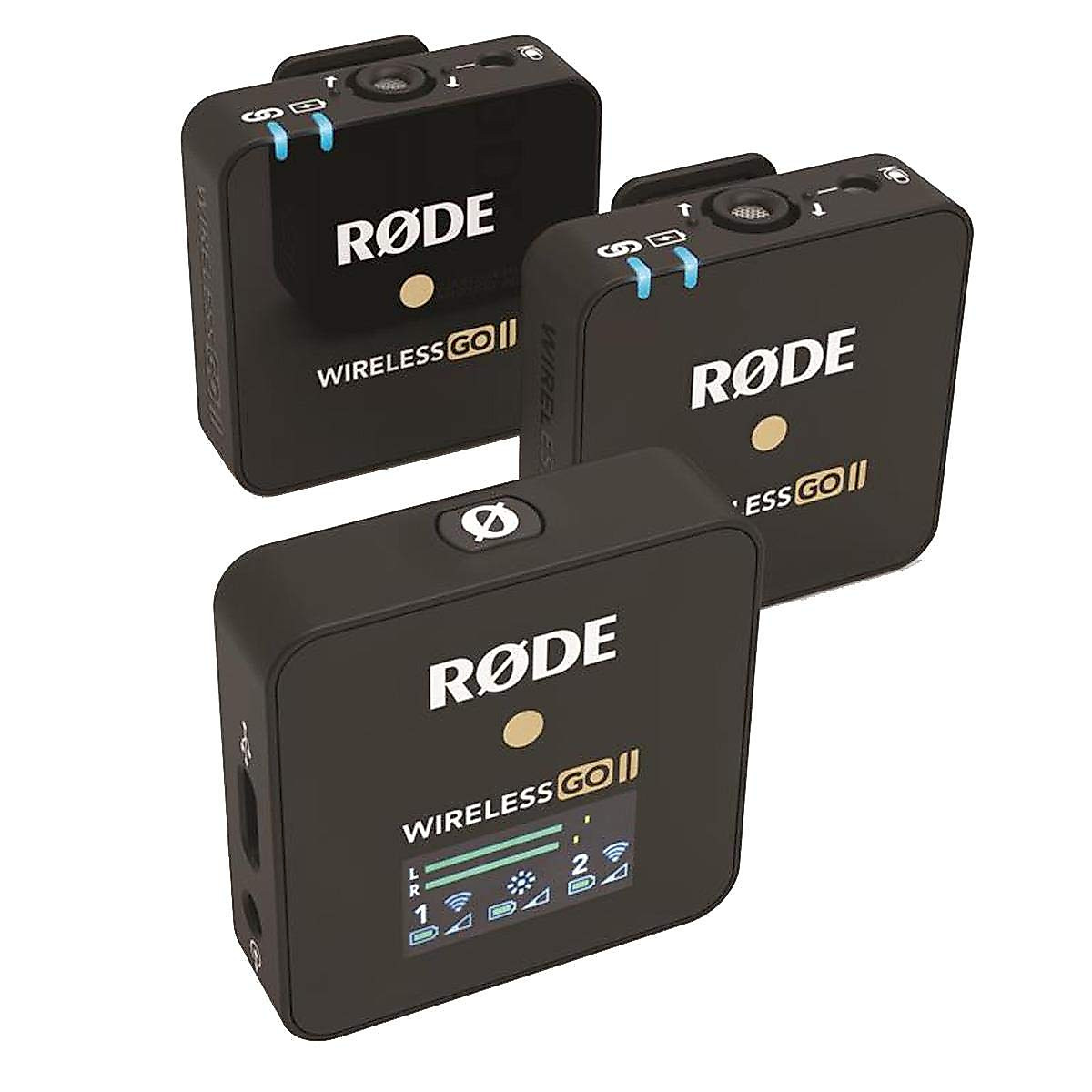 Rode Wireless GO II Compact Microphone System with 2x Transmitters and 1x Receiver - With Rode SC7 3.5mm TRS to TRRS Patch Cable