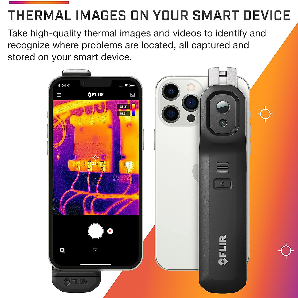 FLIR ONE EDGE PRO Wireless 160 × 120 IR camera with Ignite for iOS and Android