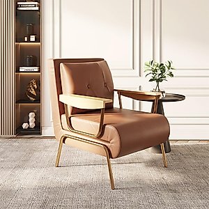 Convertible Sofa Bed Sleeper Chair, Upholstered Lazy Bed with 6 Angles Adjustable Backrest,Folding Sofa Arm Chair for Apartment/Office/Home (Color : D, Size : 68cm)