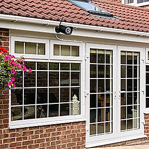 Sumind 4 Pack 10 ft/ 3 Meter Micro USB Extension Cable Male to Female Extender Cord Compatible with Wireless Security Camera Flat Power Cable, Cable Clips Included (White)