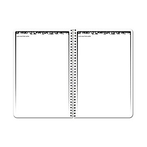 BookFactory Dream Diary/Dream Journal/Log Book- 120 Pages - 6" x 9", Durable Thick Translucent Cover, Wire-O Binding (LOG-126-69CW-A(DreamDiary)-DX)