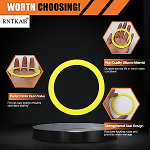 Flush Valve Seal for Kohler, 2 Pack GP1059291 Silicone Replacement for Toilets - Upgraded Seal Kit Compatible with Kohler K-GP1059291 Canister