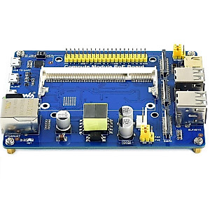 waveshare Compute Module IO Board with PoE Feature Development Board for Raspberry Pi CM3 / CM3L / CM3+ / CM3+L,with Ethernet Port,USB Ports,HDMI/DSI/CSI Camera Interface