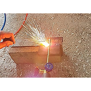 RTMMFG Oxygen MAPP Torch Kit Portable Cylinder Metal Stand, for Soldering, Brazing, Sparker, Protection glass, Extra nozzle(Gas Cylinders Not Included)