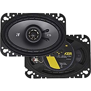 Kicker CSC 4x6-INCH (100x160mm) COAXIAL Speakers, 4-OHM (Pair)