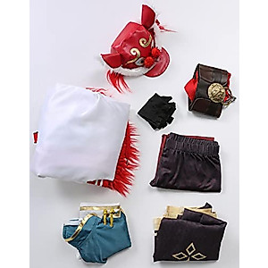 miccostumes Womens Game Sun Bin Cosplay Costume for Tiger New Year with Hat (Medium, Multicolored)