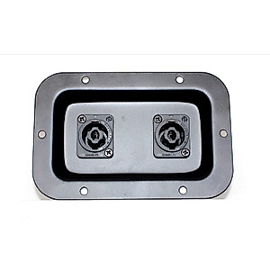 (2) Two Genuine Neutrik NL4MPXX Dual SpeakON Jack Plates for Speakers