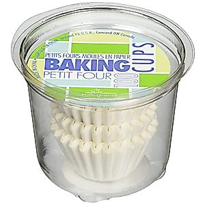 Fox Run White Disposable Bake Cups, Petit Four
