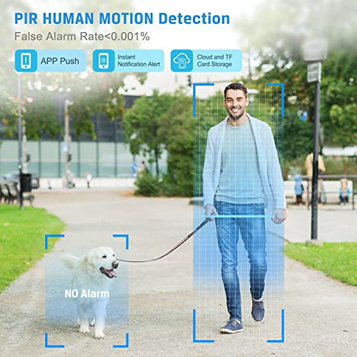 3K 5Dbi Solar Security Cameras Wireless Outdoor Cameras for Home Security, 5MP 4X Digital Zoom 360° PTZ Battery Powered WiFi Camera with Spotlight Siren,Color Night Vision,Motion Detection,2-Way Audio