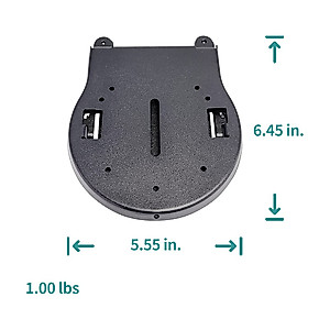 top0 PTZ Camera Ceiling Mount Bracket, Small Universal Ceiling Mounting Bracket Compatible with PTZOptics,HuddleCam,SMTAV,AVIPAS,AVKANS (Ceiling Mount, Black)