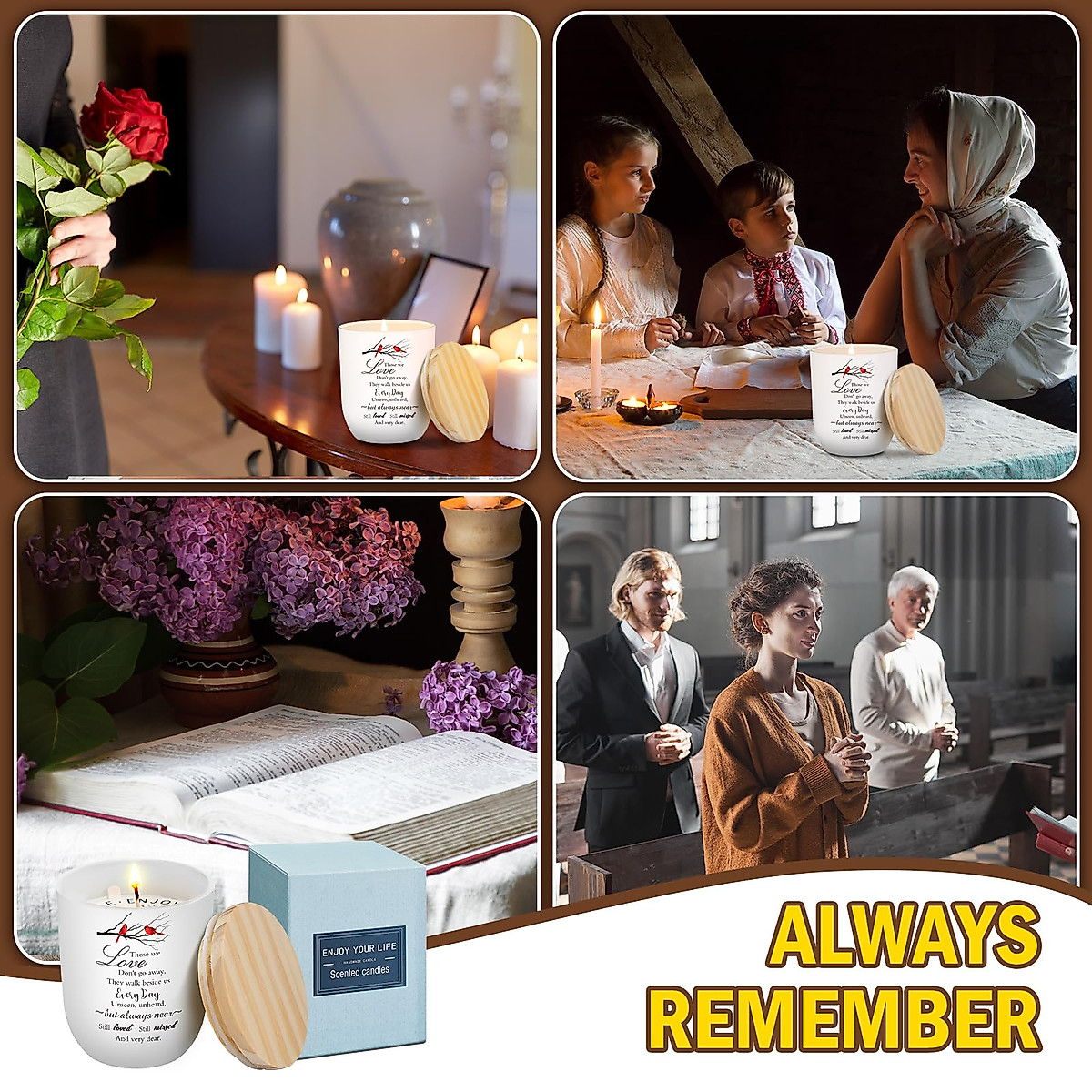 Norme Sympathy Candle Gifts Sympathy Gifts for Loss of Loved Memorial Candle Thoughtful Condolences Grief Gifts Sympathy Candle Bereavement Gifts Remembrance Candle for Your Loss (Sympathy)