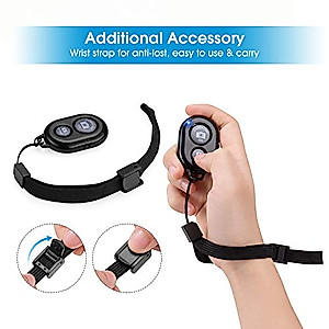 Phone Tripod Mount Adapter with Camera Remote and Wrist Strap, Universal Cell Phone Tripod Mount Holder, Swivel Design, Compatible with iPhone, Samsung, Selfie Monopod, for Taking Photos and Videos