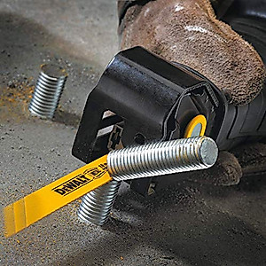 DEWALT Reciprocating Saw Blades, Bi-Metal Set with Case, 10-Piece (DW4898) , Yellow