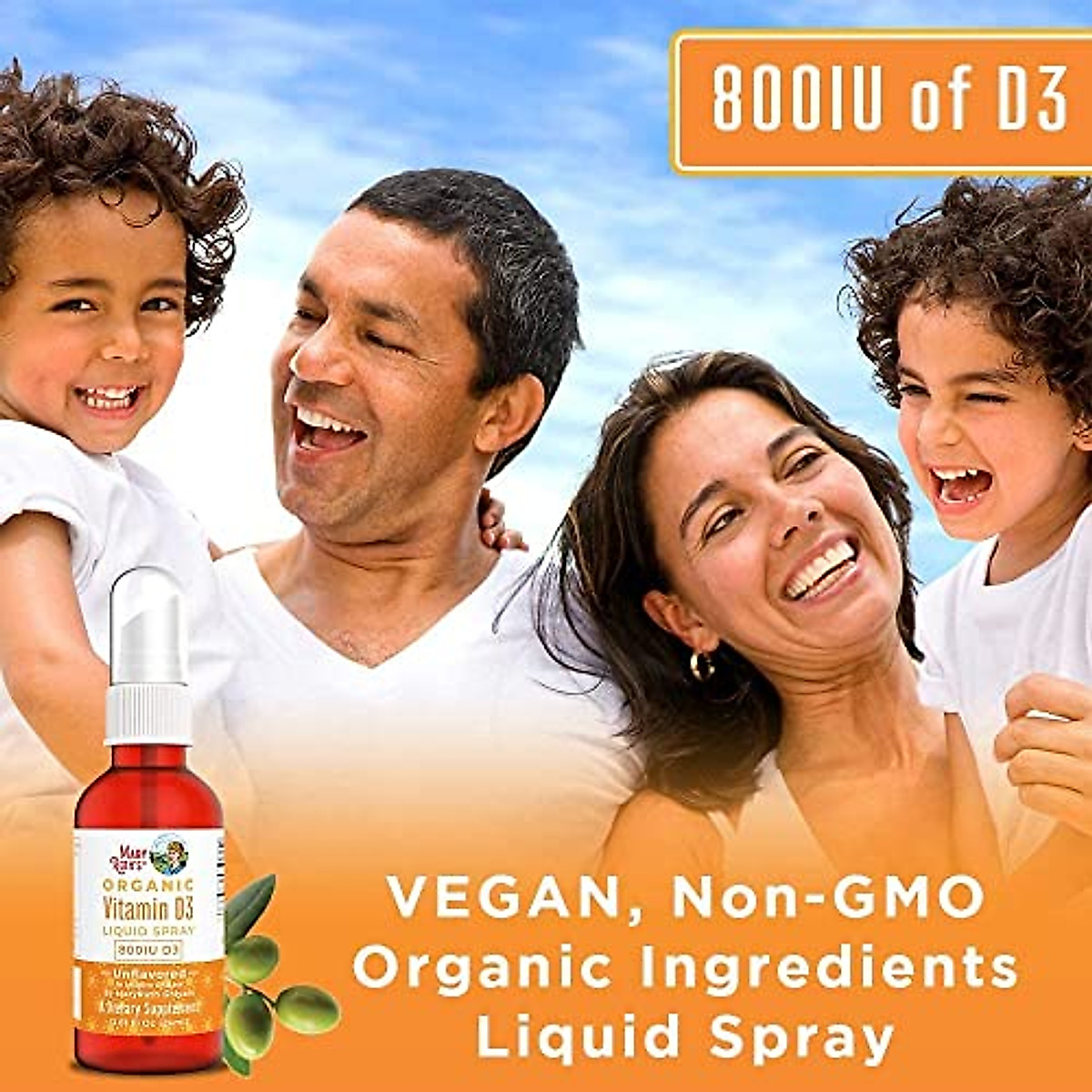 Vitamin D3 Liquid Spray & Turmeric Gold Liquid Drops Bundle by MaryRuth's | Plant-Based from Lichen Organic Non-GMO | Liquid Herbal Blend for Immune & Digestive Support