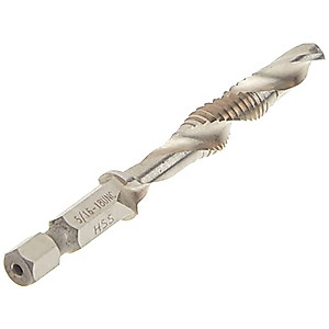 DEWALT DWADTQTR51618 Impact Ready 5/16" 18 UNC Drill Tap, 1/4" Capacity