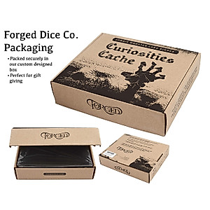 Forged Dice Co. Curiosities Cache Monster Card & Spellcard Organizer Binder with Pages - Black