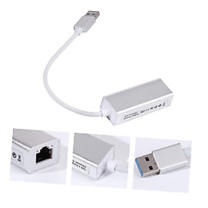 UKCOCO 1pc Network Adapter Micro USB Hub Micro USB Splitter USB Hubs USB Adapter Computer Adapter Splitter USB Hub for Computer Usb3.0 to Adapter Wired Aluminum Alloy Receiver
