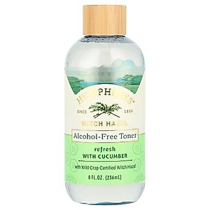 Humphreys Refresh Witch Hazel with Cucumber Alcohol-Free Toner, Clear, 8 Oz (Pack of 1)