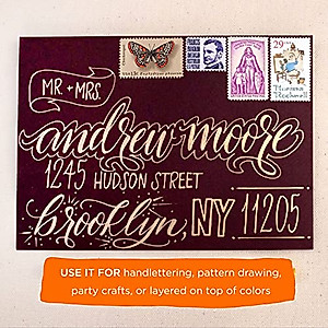 SAKURA Gelly Roll Metallic Gel Pens - Pens for Scrapbook, Journals, or Drawing - Metallic Gold Ink - Medium Line - 6 Pack