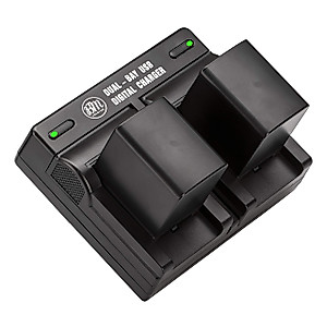 BM 2 BP-820 Batteries and Dual Battery Charger for Canon VIXIA HF G50, HF G60, HF G70, XA40, XA45, XA50, XA55, HFG30, HFG40, HFM301, HFM41, HFM400, XA10, XA11, XA15, XA20, XA25, XA60, XA65, XA70, XA75