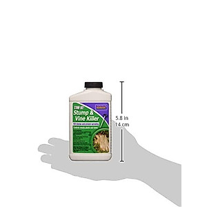 Bonide 2746 Stump & Vine Killer Concentrate, 8 oz Stumps and Vines Without harming Turf. Contains Brush Easy Application. Kills Oak, Poison Ivy and More, 1