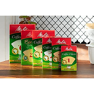 Melitta 4 Cone Coffee Filters, White, 40 Total Filters Count - Packaging May Vary
