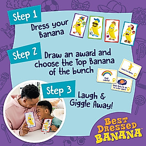 Peaceable Kingdom Best Dressed Banana Cooperative Board Game – Ideal for 2-4 Players Ages 4 and Up
