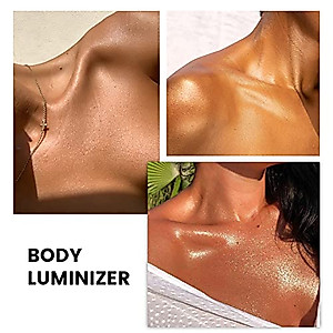 KYDA Body Luminizer, Waterproof Moisturizing and Glow For Face & Body, Radiance All In One Makeup, Face Body Glow Illuminator, Body Highlighter 1fl.oz.-103 Glistening Bronze