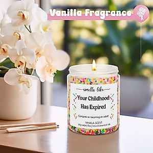 GSPY 18th Birthday Candles - 18th Birthday Gifts for Girls, Boys - 18 Year Old Girl Birthday Gifts - Funny Turning 18, Happy 18th Birthday Gifts for Daughter, Son, Granddaughter, Niece, Friend