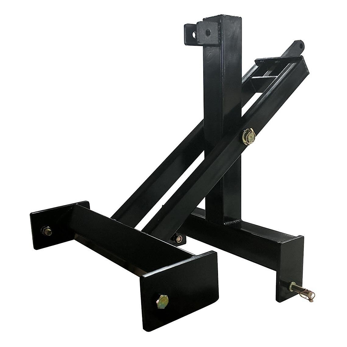 Titan Attachments 3 Point Scissor Lift Fits Category 1 Tractors, Material Handling Lift for Raising, Lowering & Extending Hay Bales to Stack