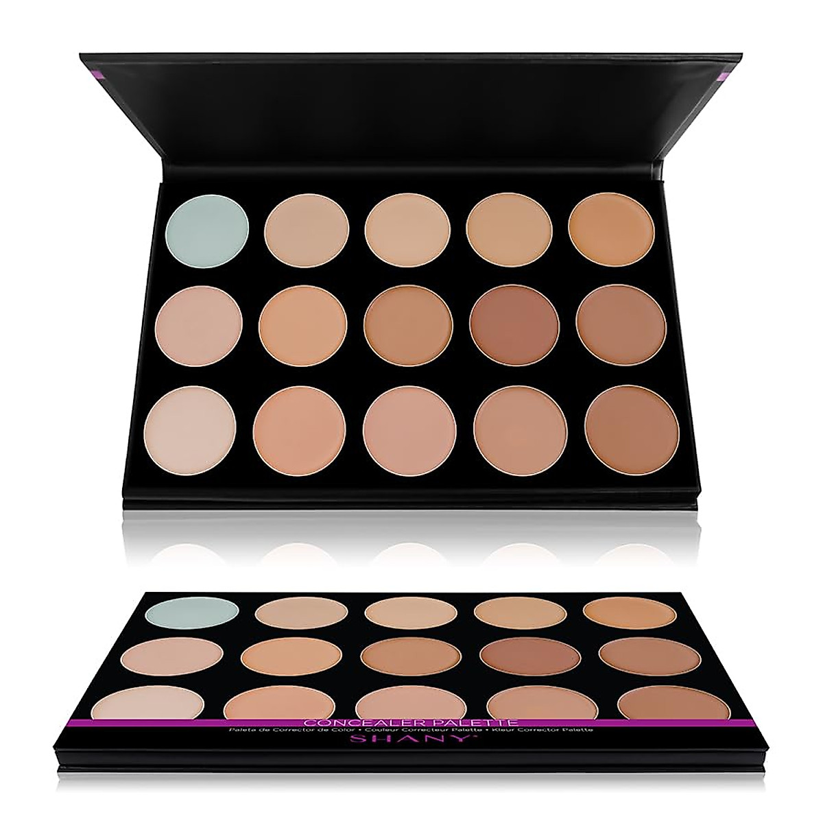 SHANY The Masterpiece 15 Color Foundation, Concealer, Camouflage Palette - TONED