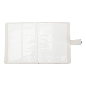 Mini Photo Album, Large Capacity PU Leather PVC Picture Album Full Protection Lock Buckle Design 128 Pockets 4x32 For Storage