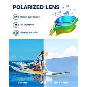 ZIONOR Kids Swim Goggles, G1MINI Polarized Swimming Goggles Comfort for Age 6-14, UV Protection Anti-Fog Adjustable Strap Fit for Child Boys Girls (Gold Lens)