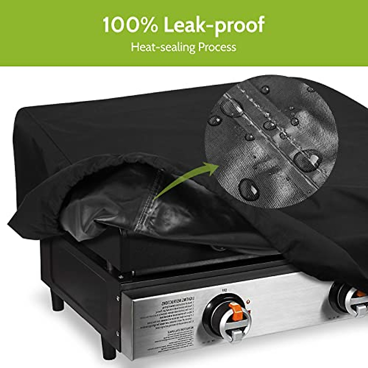 Joiish 22 inch Griddle Cover for Blackstone Griddle with Hood, 600 D Waterproof Tabletop Grill Cover with Oil-Proof Coating, Outdoor BBQ Machine Protector